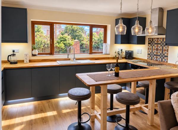 New City Flat, 3 X Double Bed En-suite Bedrooms, Private Kitchen & Lounge, Free Private Parking & Own Workspaces - Exeter