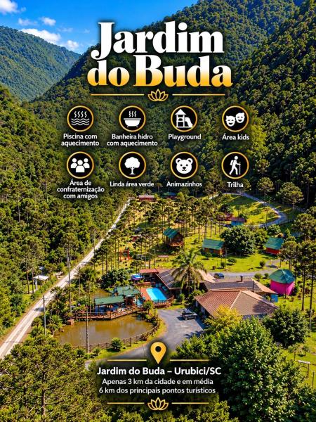 Pousada Jardim Do Buda Com Café E Piscina - Urubici