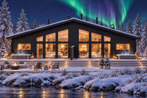 Rovaniemi Luxury Riverside Villa With Jacuzzi And Sauna - Rovaniemi