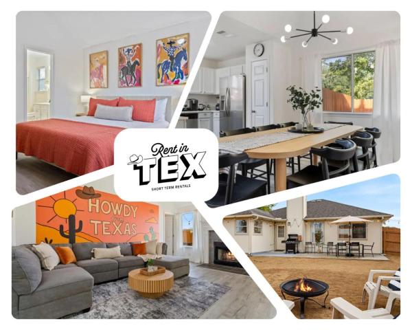 Texas-style Retreat W Fire Pit, Grill & Ping-pong - Leander, TX