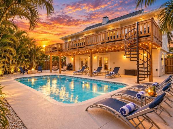 Gulf Coast Base Near Ami Heated Pool Cinema 4bd - Tampa Bay, FL