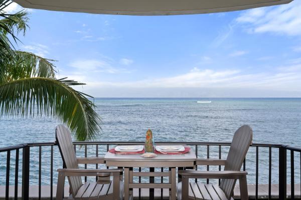 2nd Floor Oceanfront 1bd With Panoramic Island Views -Kahana Reef 217 - 夏威夷