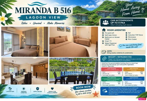 Miranda B 319 At Pico De Loro By Raquels Place - Nasugbu