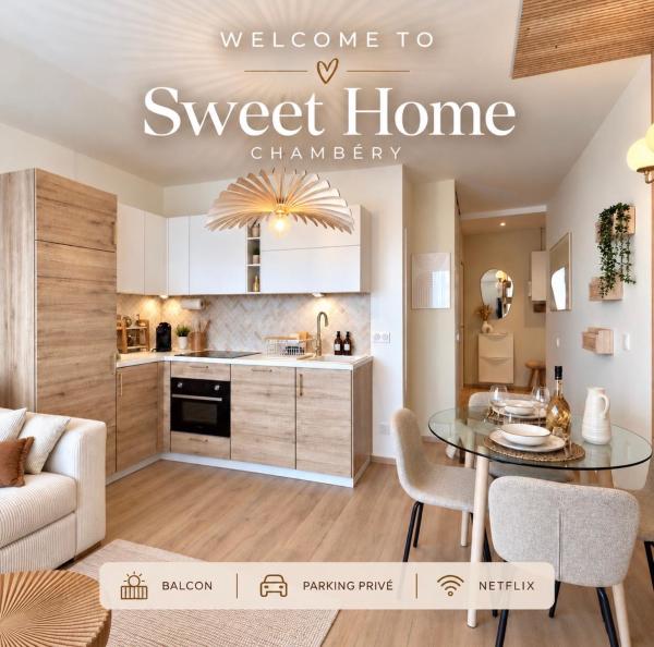 Sweet Home - Cocon éLégant, Balcon, Vue Montagnes & Parking Privé - Chambéry