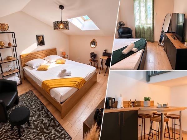 Duplex Lindor éLégant - 2 Chambres Jusqu'à 4 Personnes - Parking Gratuit - Angoulême