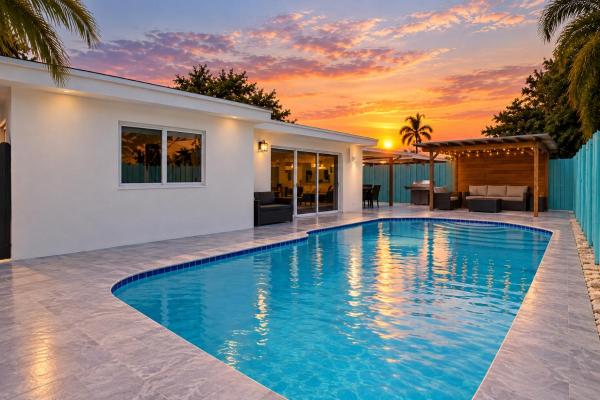 Casa Moderna-piscina Climatizada-8min Playa-parking Privado-wifi Alta Velocidad - Miramar, FL