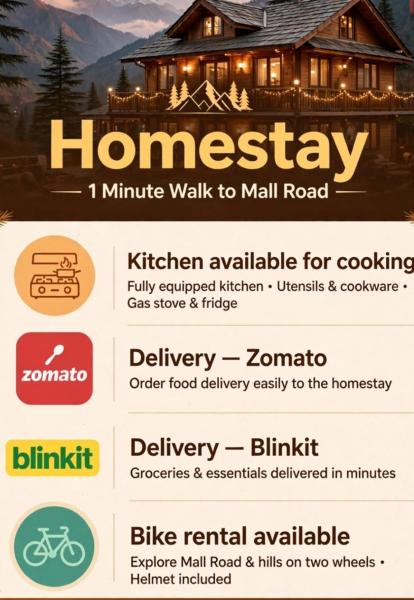Akshara Home Stay In The Heart Of The City With Balcony Kitchen - Solan