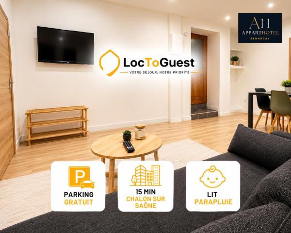 Appart'hotel Sennecey - Free Parking - Saône-et-Loire