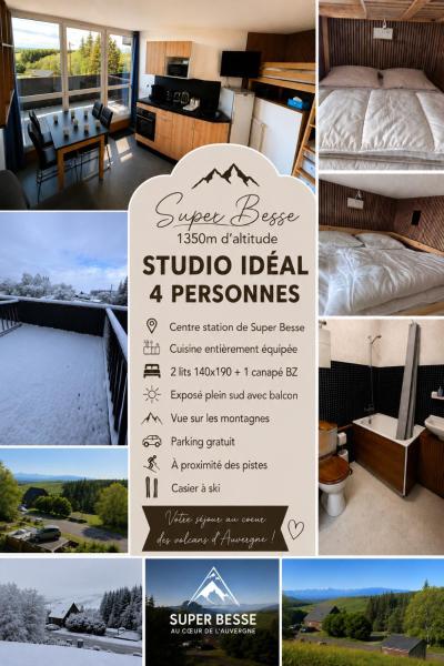 Studio 4 Personnes Super Besse Centre De Station Avec Balcon Vue Sur Les Montagnes - Lac des Hermines