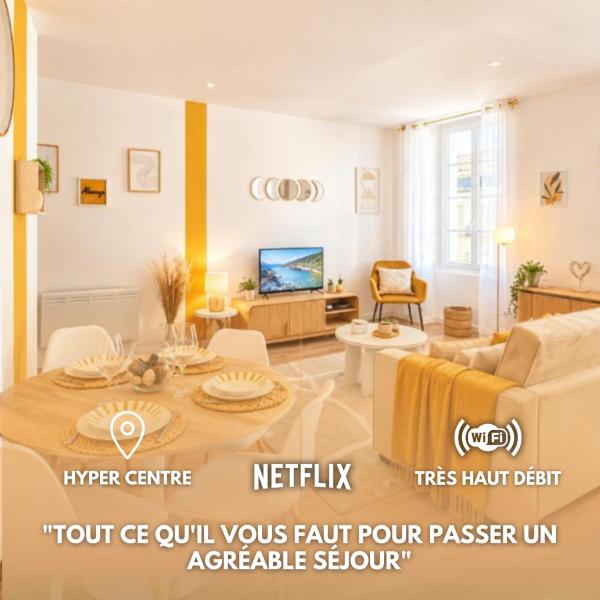 Cœur Jaune Dordogne - Very Central - Free Wi-fi - Ribérac