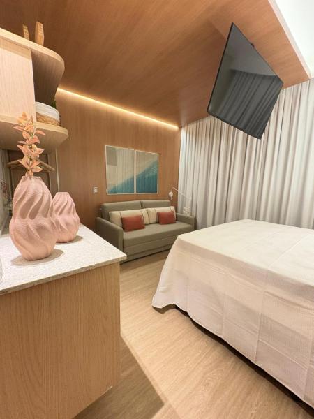Studio Moderno A 200m Da Praia Com Rooftop, Piscina E Academia - Sao Vicente, Brazil