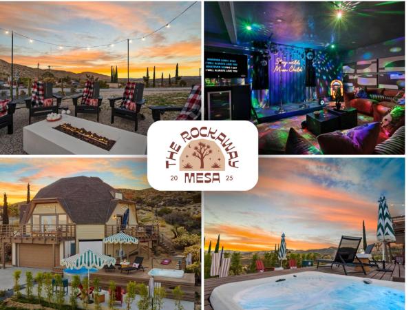 Desert Dome Retreat Views Karaoke Cold Plunge - Yucca Valley, CA