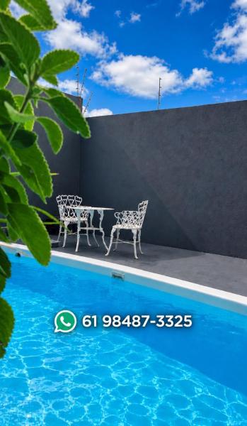 Casa De Temporada Em Caldas Novas Goias, 2 Quartos Com Ar E Piscina Grande E Roupa De Cama Inclusas Aceito Pet E Parcelo Até 18x No Cartão De Crédito Sem Sem Juros - Caldas Novas