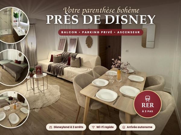 Boho Chic Balcony & Parking - Close To Disney - Bussy-Saint-Georges