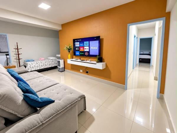Rosi Hospedagens - 15 Min Da 44 - Apto 2 Qtos - 10 Hospedes - Garagem - Goiânia