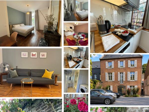 Villa Vermillon Boutique Apartments, Refined 1- & 2-bedroom Apartments & Studio, Newly Renovated, Fully Equipped, Premium Bedding, City Centre, Train Station, Private Parking, Set In A Historic Hôtel Particulier - Amiens