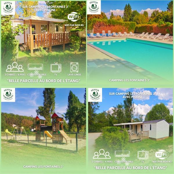 Séjour Normandie - 2 Mobilhomes Premium 3ch-6p Et 2ch-4p Avec Clim, Tv & Wifi Dans L'eure - Dreux