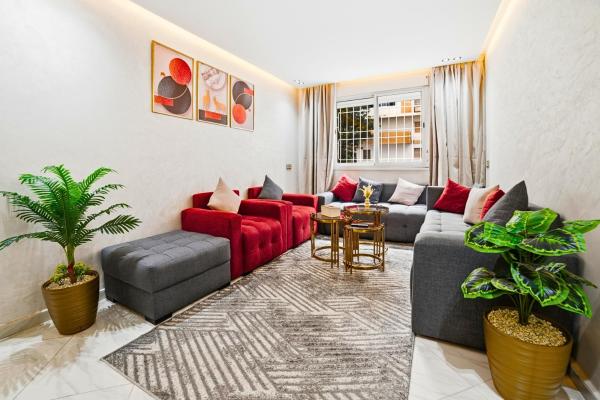 Elegant 2-bedroom Apartment With Ac, Fast Wifi & Free Parking - Agadir