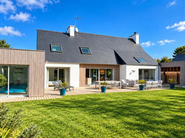 Villa La Grève Blanche Avec Piscine Intérieure - Plouguerneau