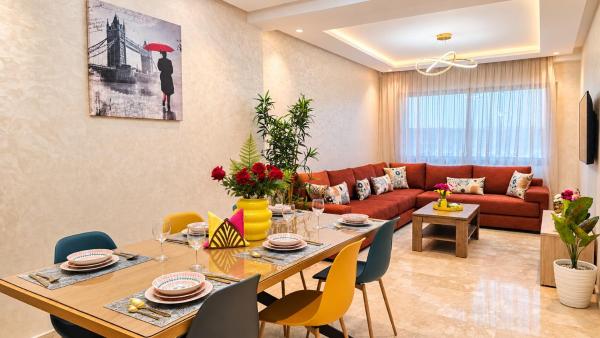 Stylish 3-bedroom Apartment In Maarif - Ac, Fast Wifi & Secure Parking - Casablanca