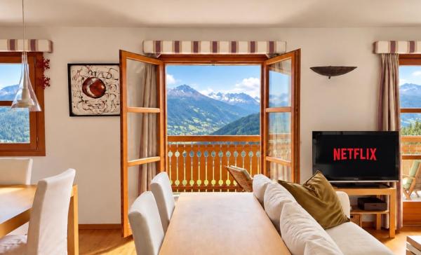 Crans-montana 3br - Mountain View, Balcony And Parking - Crans-Montana