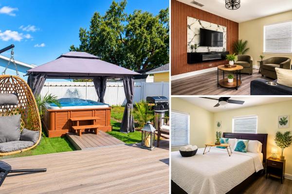 Palmera House In Tampa With Hot Tub 10 Minutes From Airport & Busch Gardens - Tampa, FL