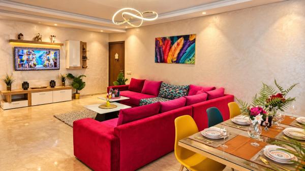 Modern 2-3br Apartment In Maarif - Balcony, Ac & Private Parking - Casablanca