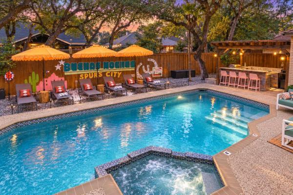 Ultimate Backyard Pool Game Room Kid's Room - San Antonio, TX