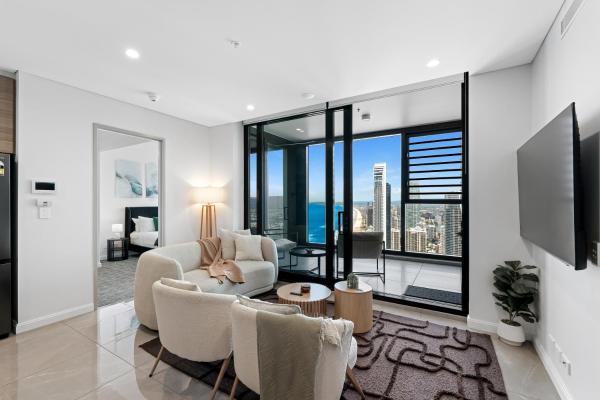 Skyhome Level 50 3br - Heated Sky Pool & Panoramic Ocean Views, Parking - Ideal For Repco Supercars Gc500 - Gold Coast