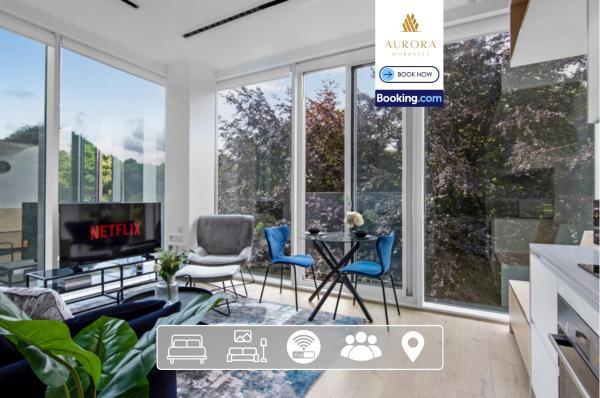 Stylish 2bdr Apartment With Cinema, Gym And Free Parking By Aurora Worknest Short Lets & Serviced Accommodation London - Surbiton