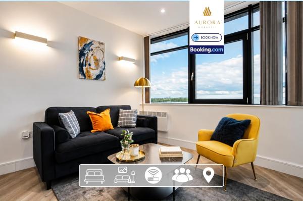 Modern 2bdr Apartment With Private Parking And Game Room Near To Heathrow By Aurora Worknest Short Lets & Serviced Accommodation London - 豪恩斯洛