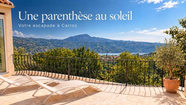 French Riviera Near Nice Monaco, Apartments In Villa, Sea Montain View - Carros
