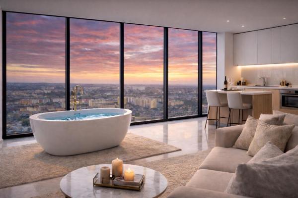 Hanza Tower Panoramic 22 Spa & Pool & Jacuzzi & Sauna - Stettin