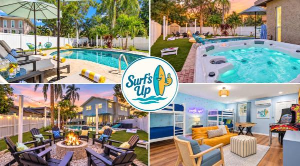 4 Minutes To Beach Pool Hot Tub Game Room - Indian Rocks Beach, FL