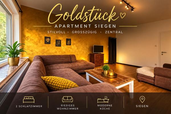 Goldstück - Apartment Mit 2 Schlafzimmer & Terasse - Siegen