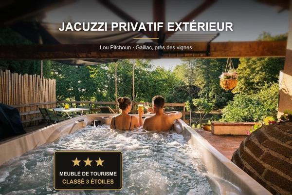 Jacuzzi Privé Escapade à Deux Près Des Vignes - Gaillac
