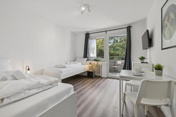 Zentrales Apartment In Herne Mit Balkon 6 Betten - ボーフム