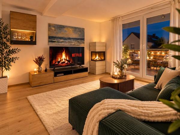 Velmora Boutique Suites Charmante Terassenwohnung Mit Kamin Und Grill - Oestrich-Winkel