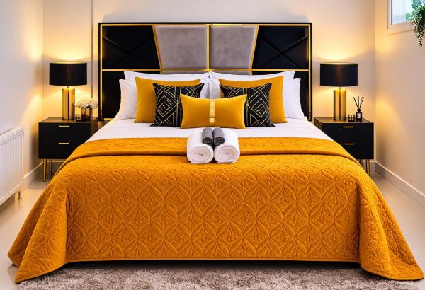 Perfect 1 Bed Apartment Sleeps 5 1 Kingsize Bed 1 Double Sofabed & Foldable Single Bed Free Parking Wifi Good Transport Network Shopping Holiday Makers Families Contractors In North London - Chingford