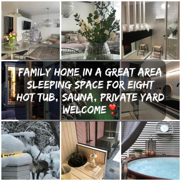 Snowcrystal Home With Free Jacuzzi And Sauna - Rovaniemi
