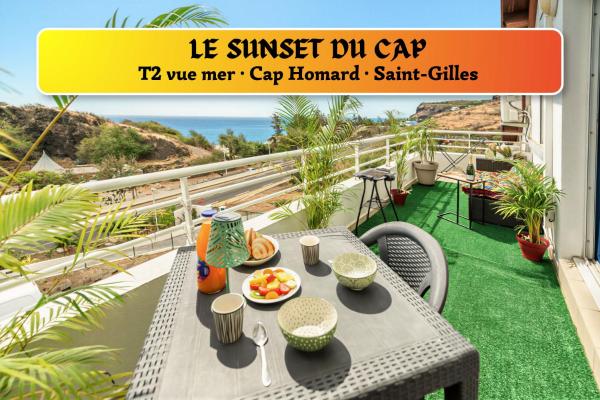 Sunset Du Cap - Vue Mer, Terrasse & Plage - Saint-Gilles les Bains